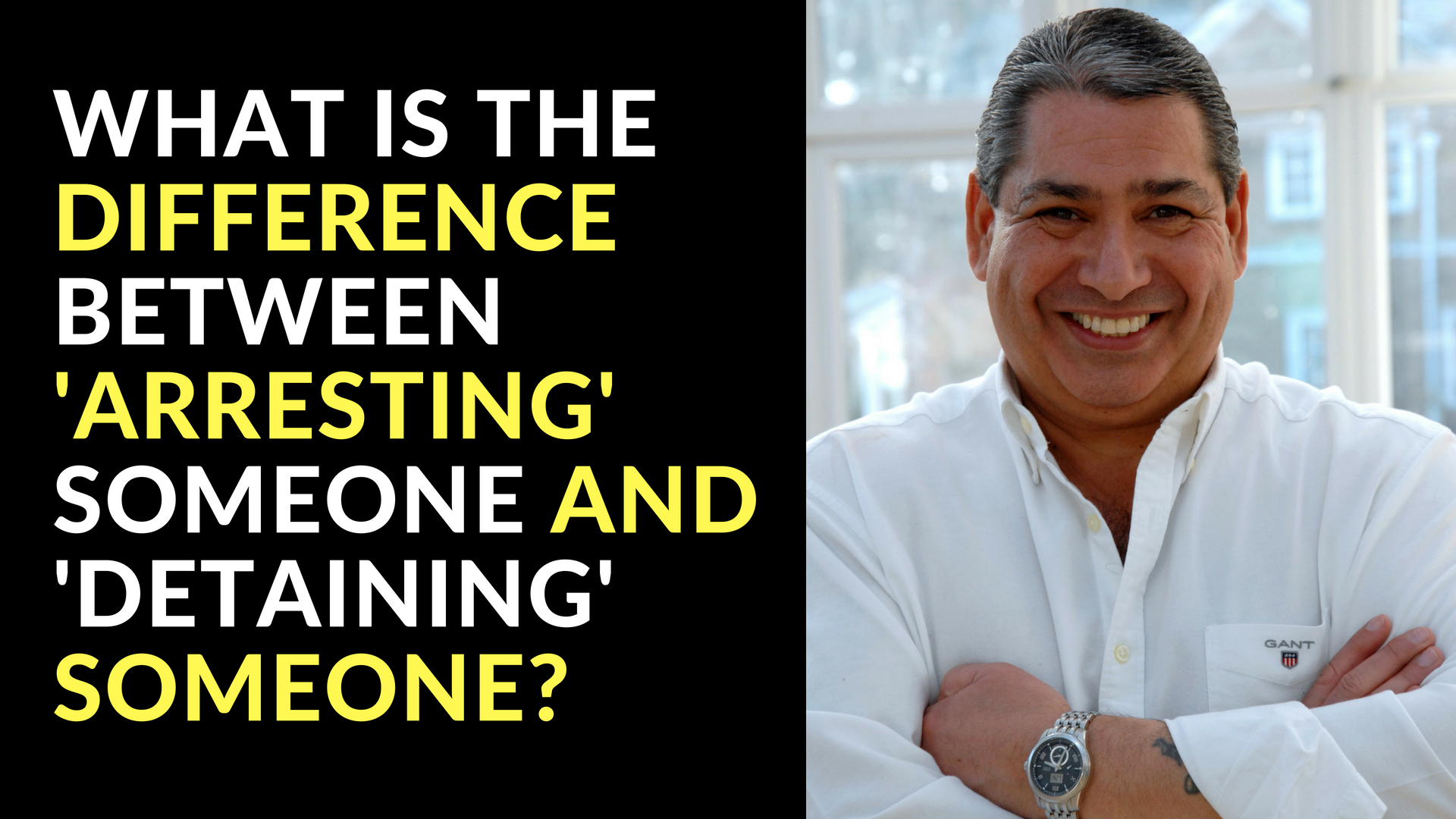 The Difference Between 'Arresting' Someone and 'Detaining' Someone