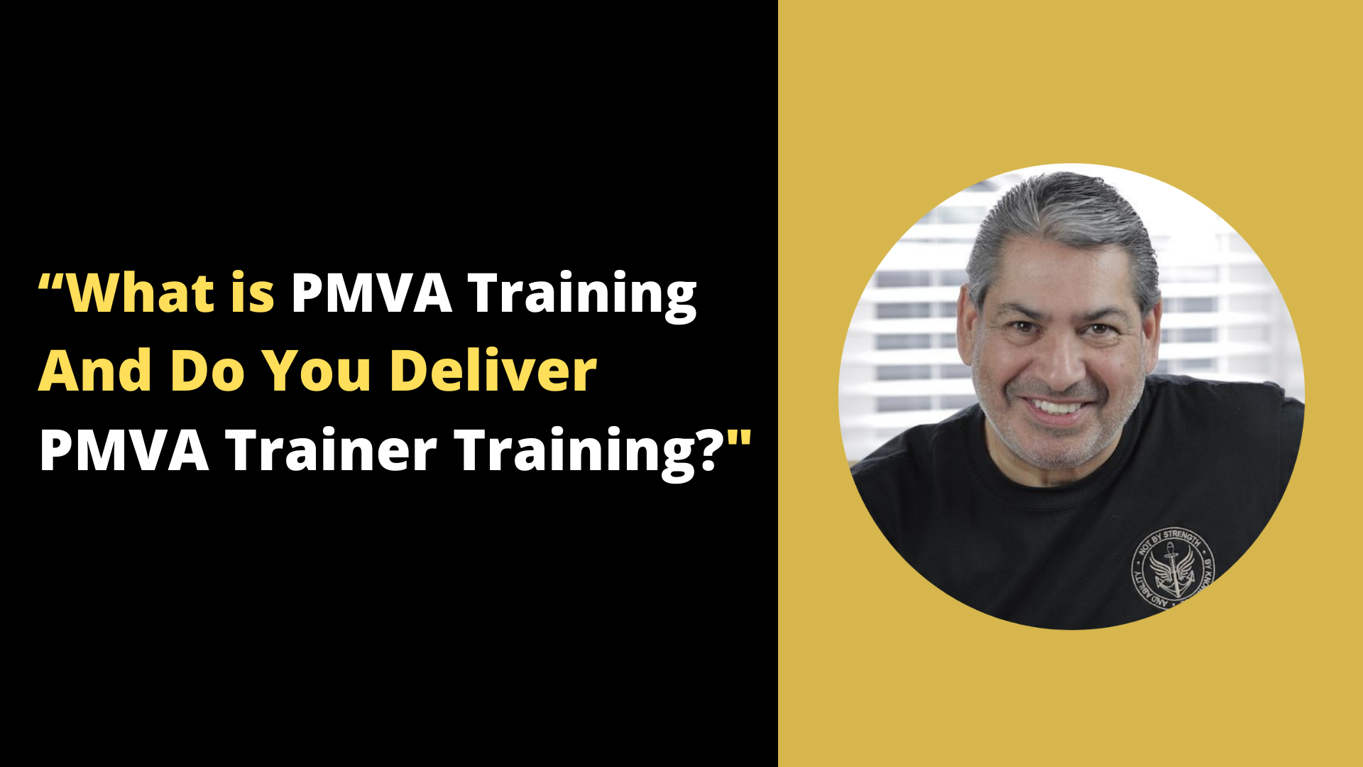 What is PMVA Training and Do You Deliver PMVA Trainer Training (Video ...